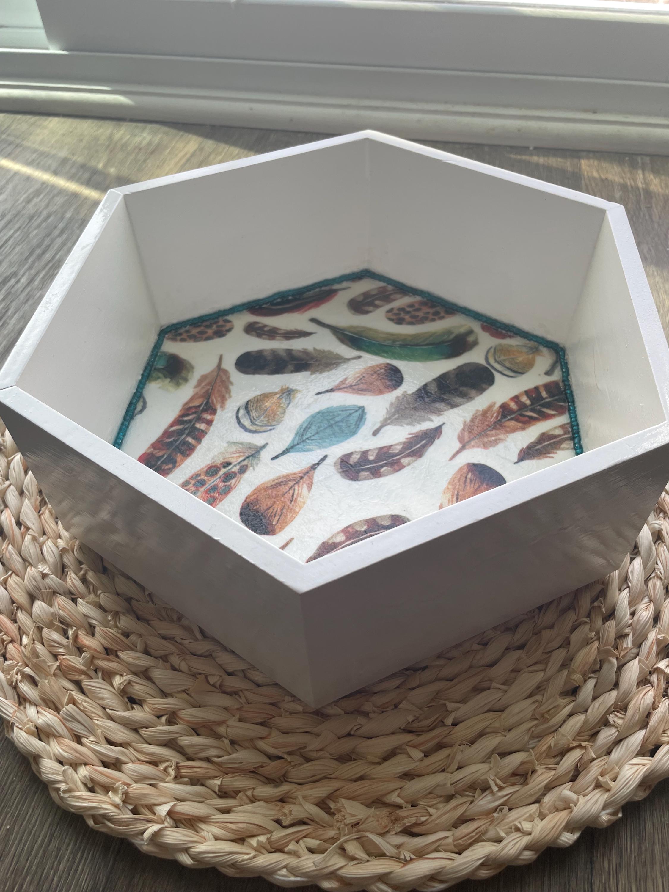 Native Feather Decorative Tray, Native American Made, Indigenous ...