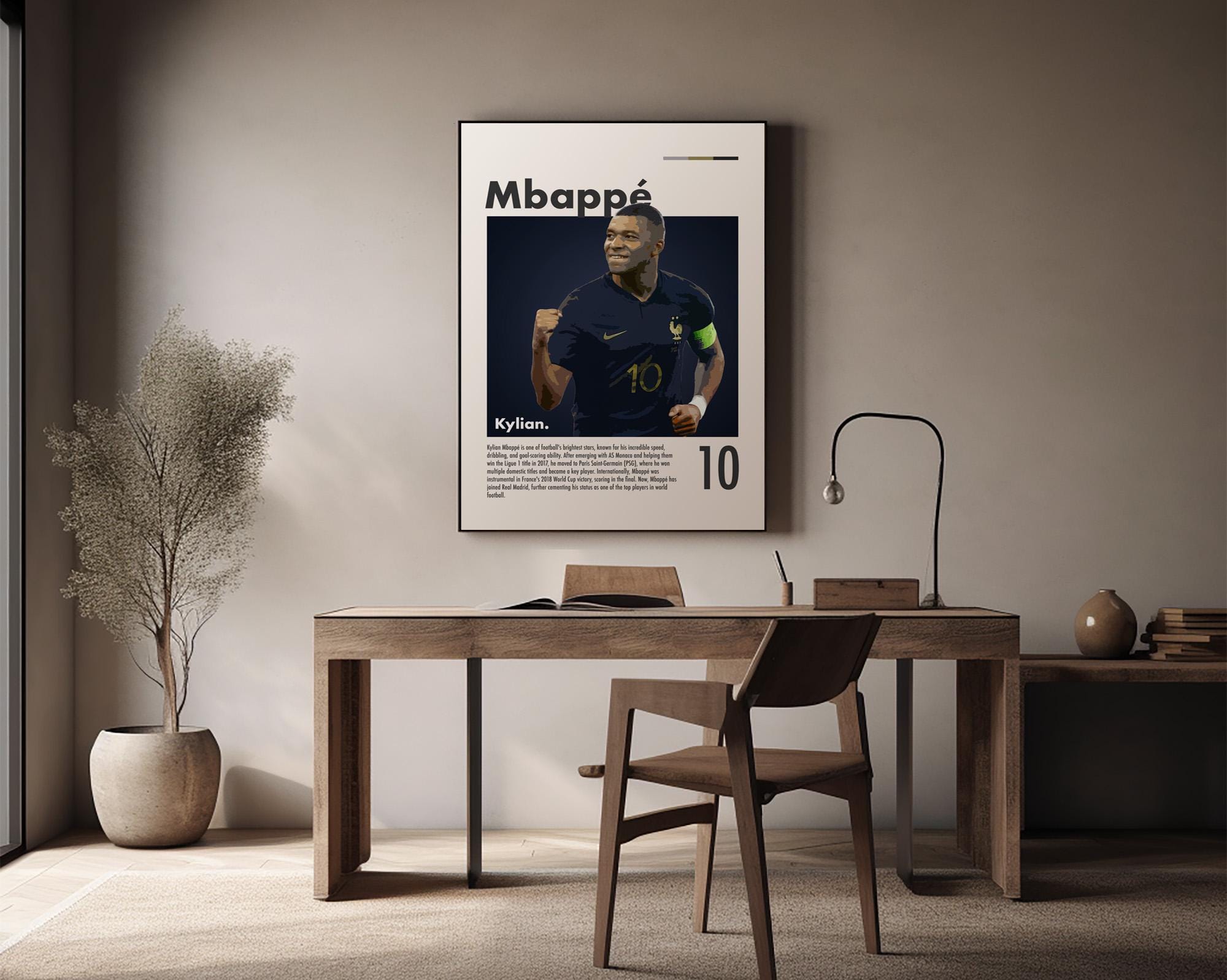 Printable Mbappe Poster PSG Wall Art Decorative Football Prints Gifts ...