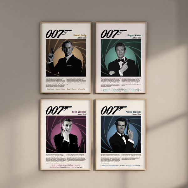 James Bond Poster - Etsy