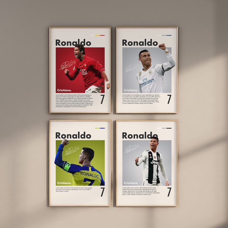 Ronaldo Poster - Etsy