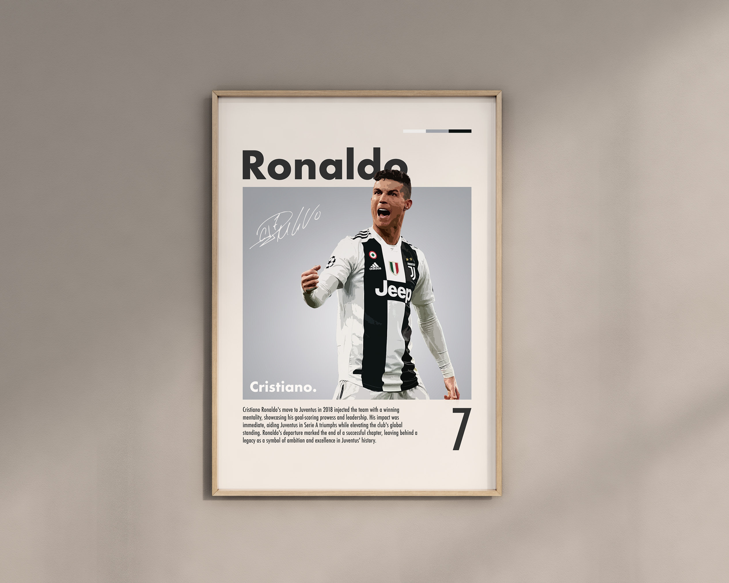 Set of 4 Cristiano Ronaldo Posters Real Madrid Wall Art Cool CR7 Prints ...
