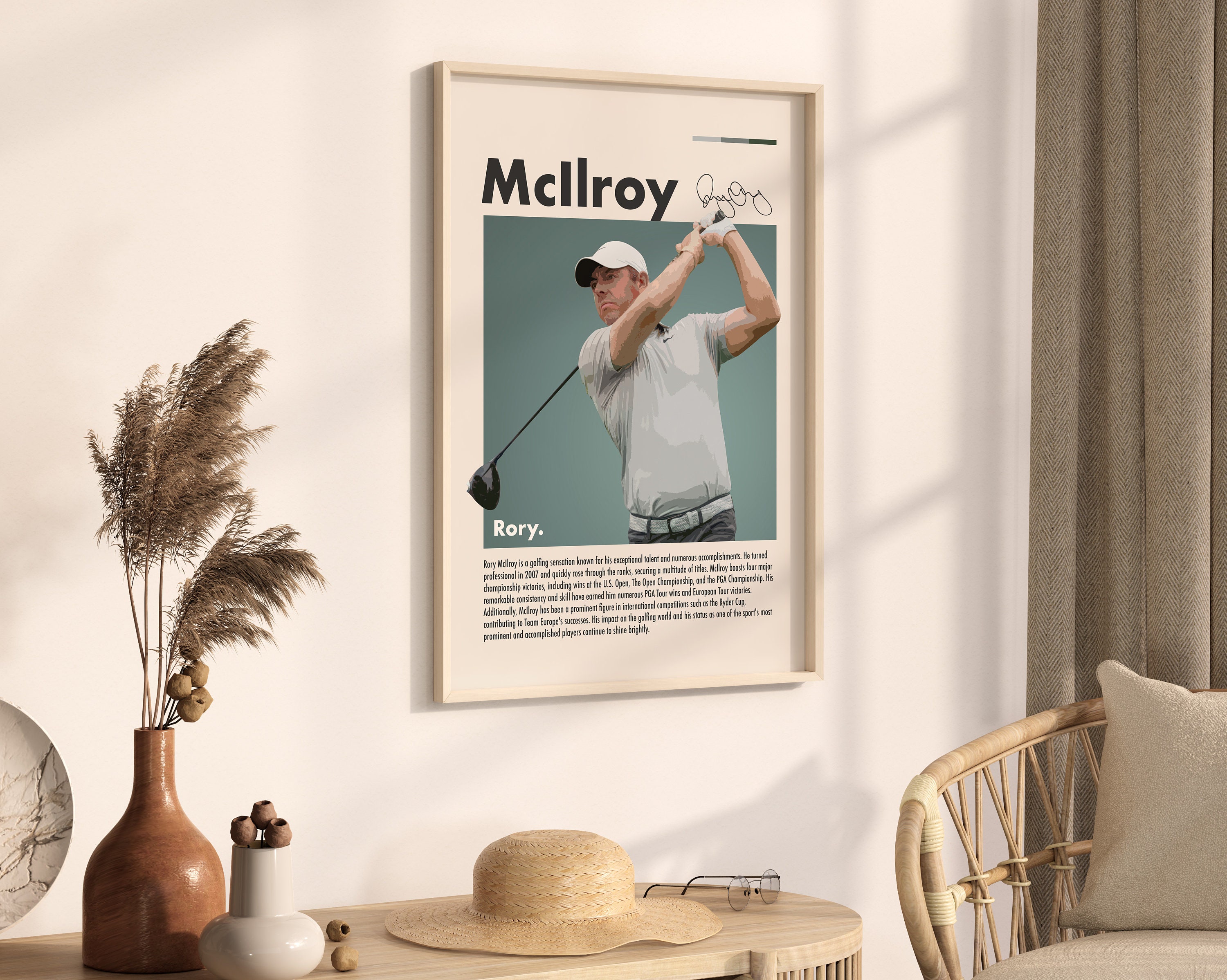 Rory Mcilroy Poster Printable Golf Posters Rory Mcilroy Wall Art ...