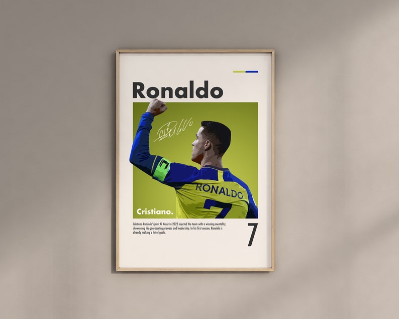 Set of 4 Cristiano Ronaldo Posters Real Madrid Wall Art Cool CR7 Prints ...