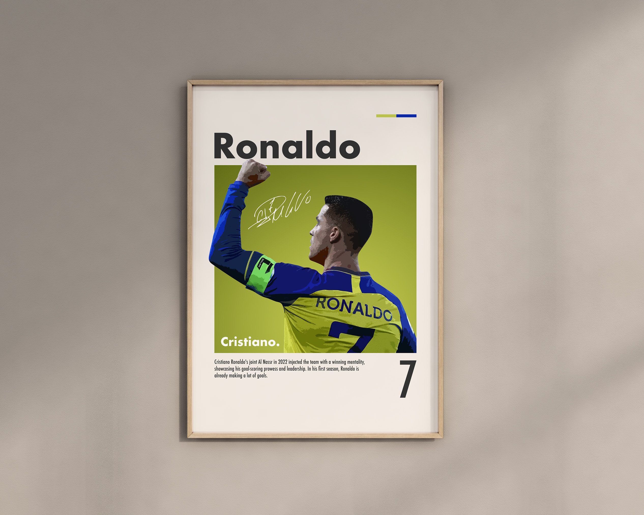 Set of 4 Cristiano Ronaldo Posters Real Madrid Wall Art Cool CR7 Prints ...