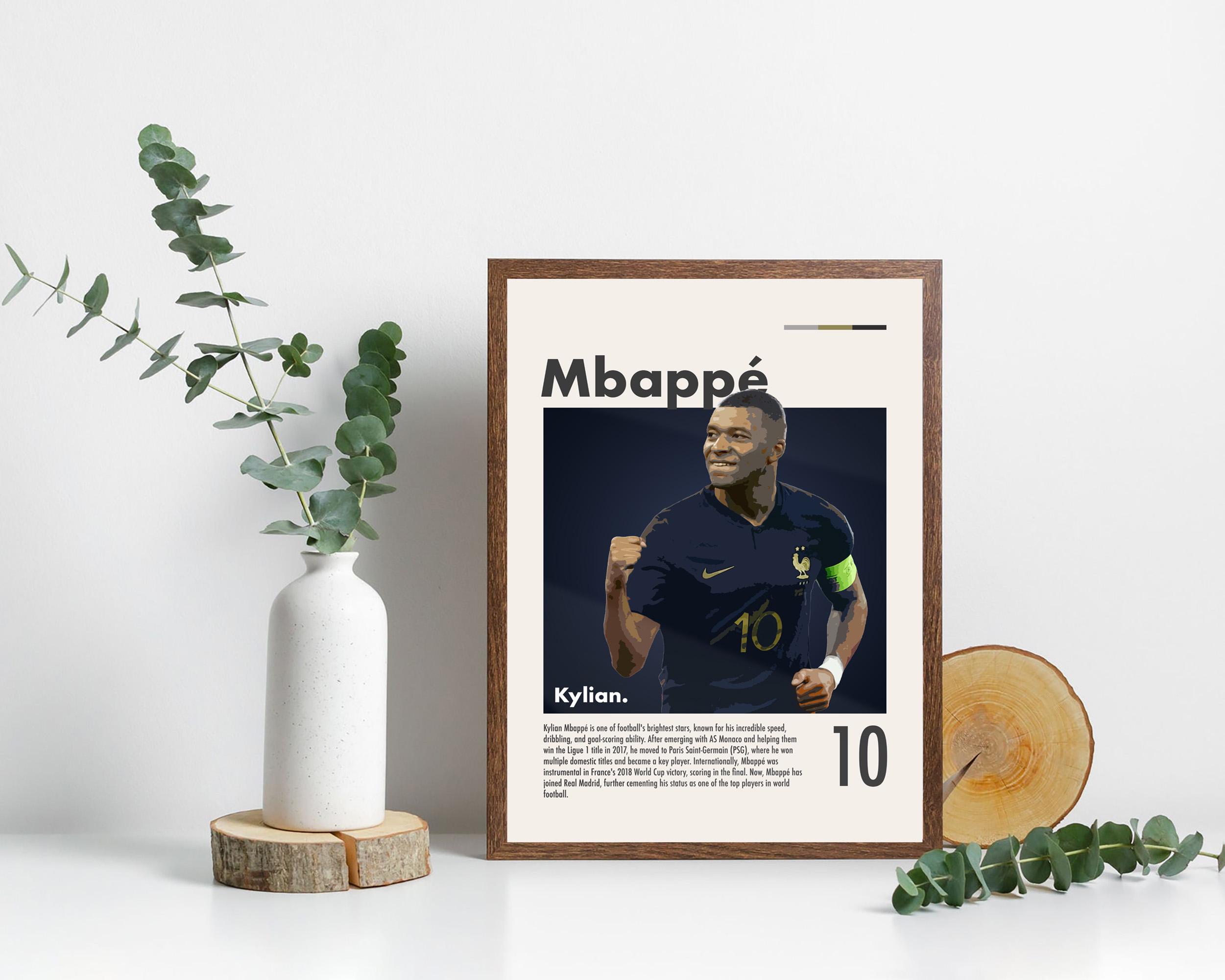 Printable Mbappe Poster PSG Wall Art Decorative Football Prints Gifts ...