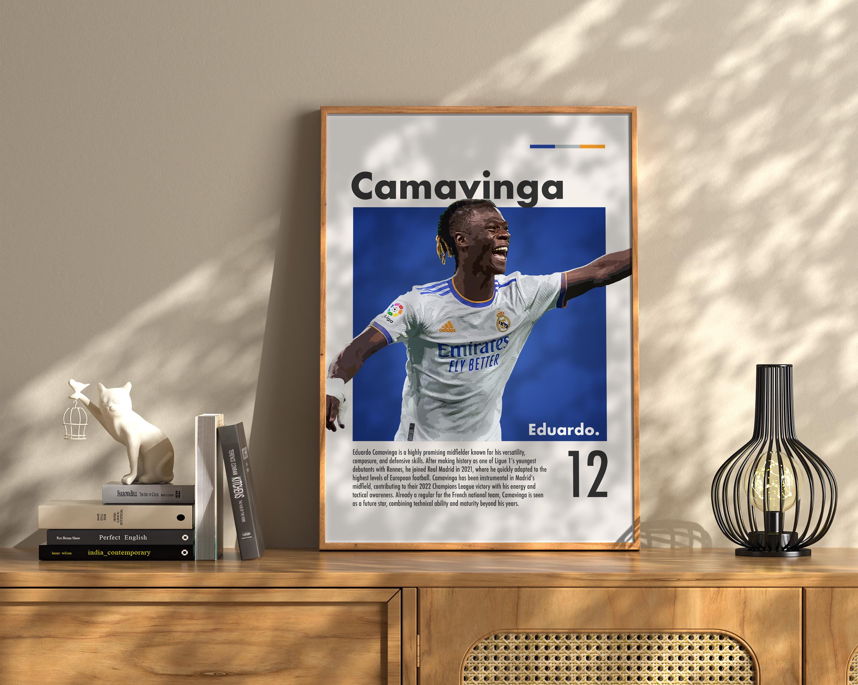 Eduardo Camavinga Poster Real Madrid Wall Art Cool Football Posters ...