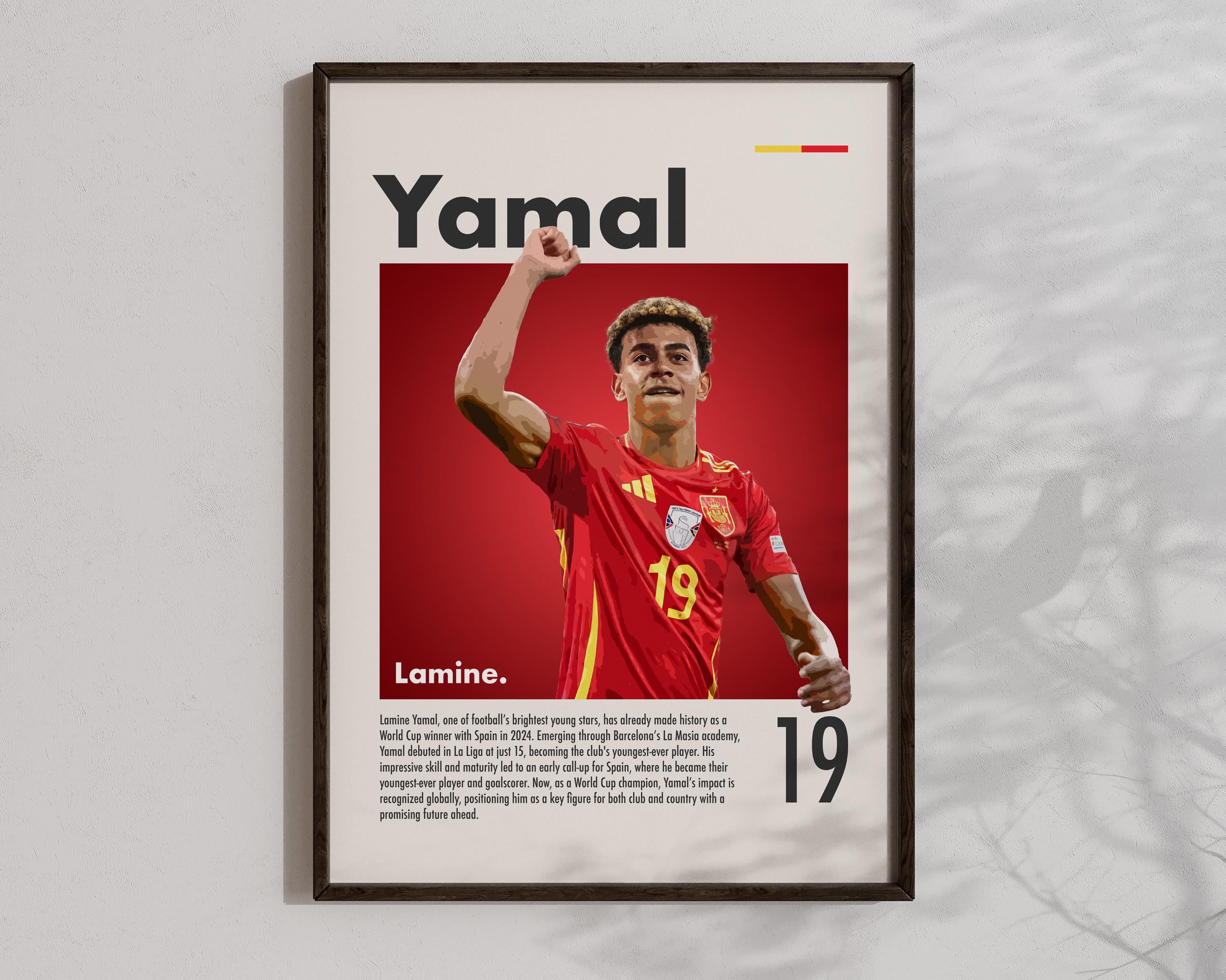 Lamine Yamal Poster Spanish Team Wall Art Cool FCB Posters Gifts for ...