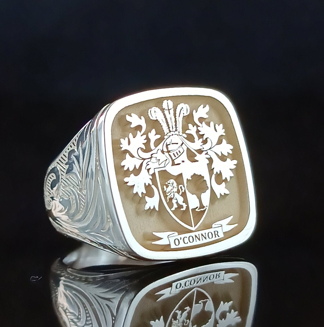 Family Crest Ring-coat of Arms- Family Crest Ring for Personalized ...