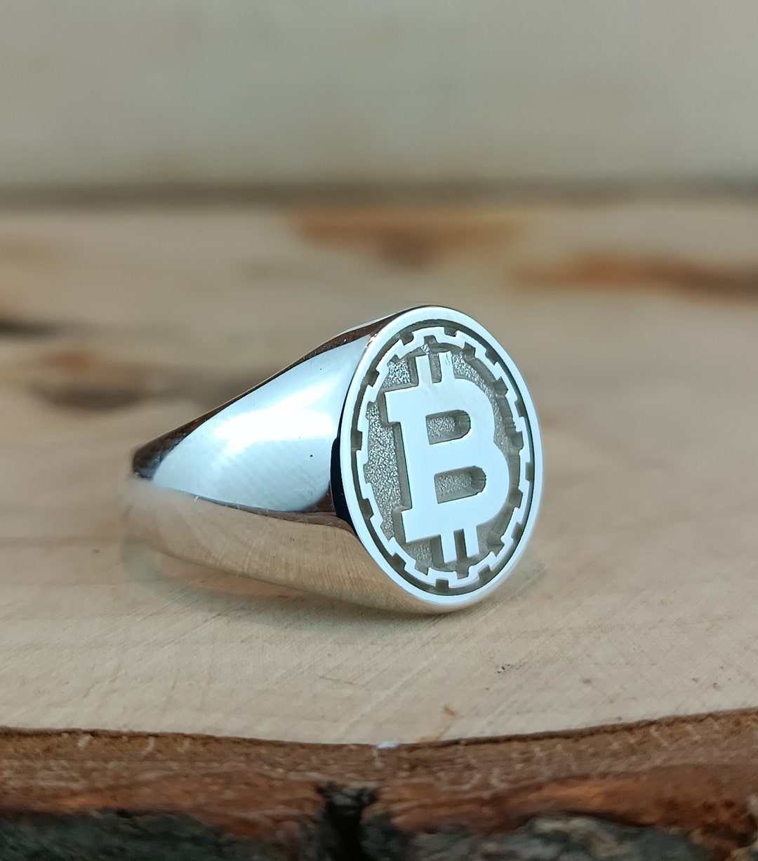 Custom Signet Ring, Gold Signet Ring, Minimalist Signet Ring, Eth Ring ...