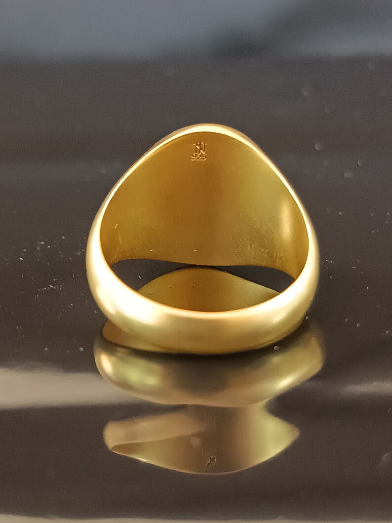 Heraldic Custom Jewelry Ring, Mens Gift, Mushroom Ring, Family Crest ...