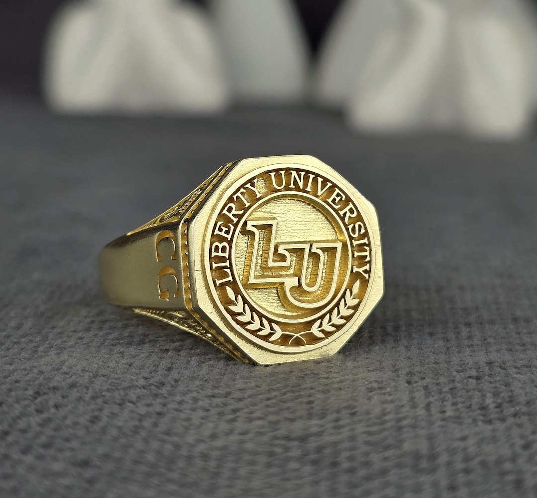 Custom University Crest Ring | Personalized College Seal Signet Ring ...