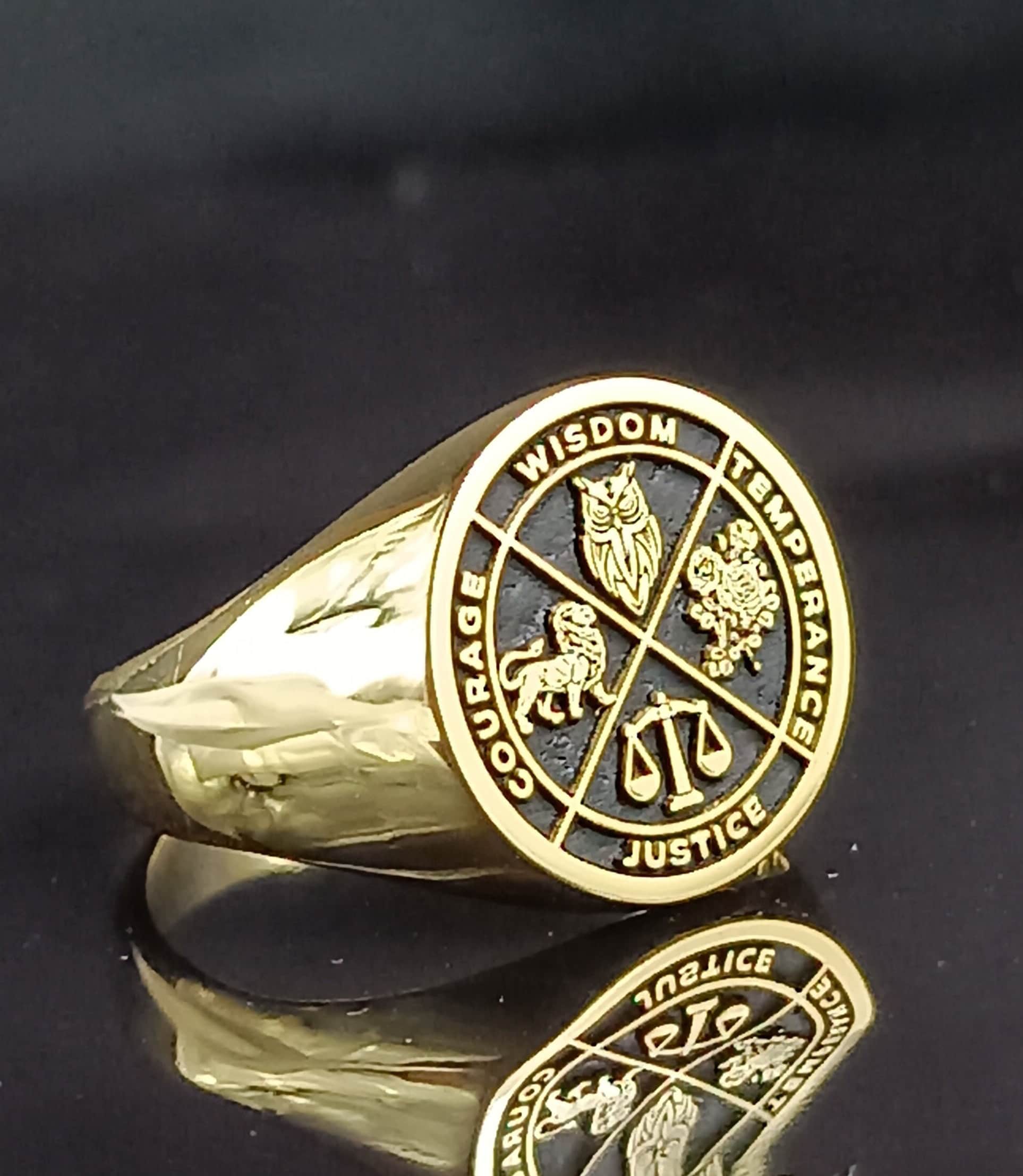 Custom Stoic Necklace, Cardinal Virtues Necklace,wisdom Necklace,stoic ...