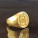 Heraldic Custom Jewelry Ring, Mens Gift, Mushroom Ring, Family Crest ...