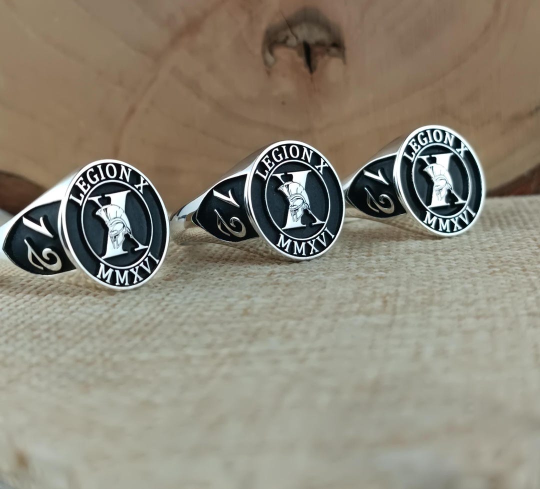 Roman Legion Ring / Legion X Signet Ring / Gladiator Warrior Ring ...
