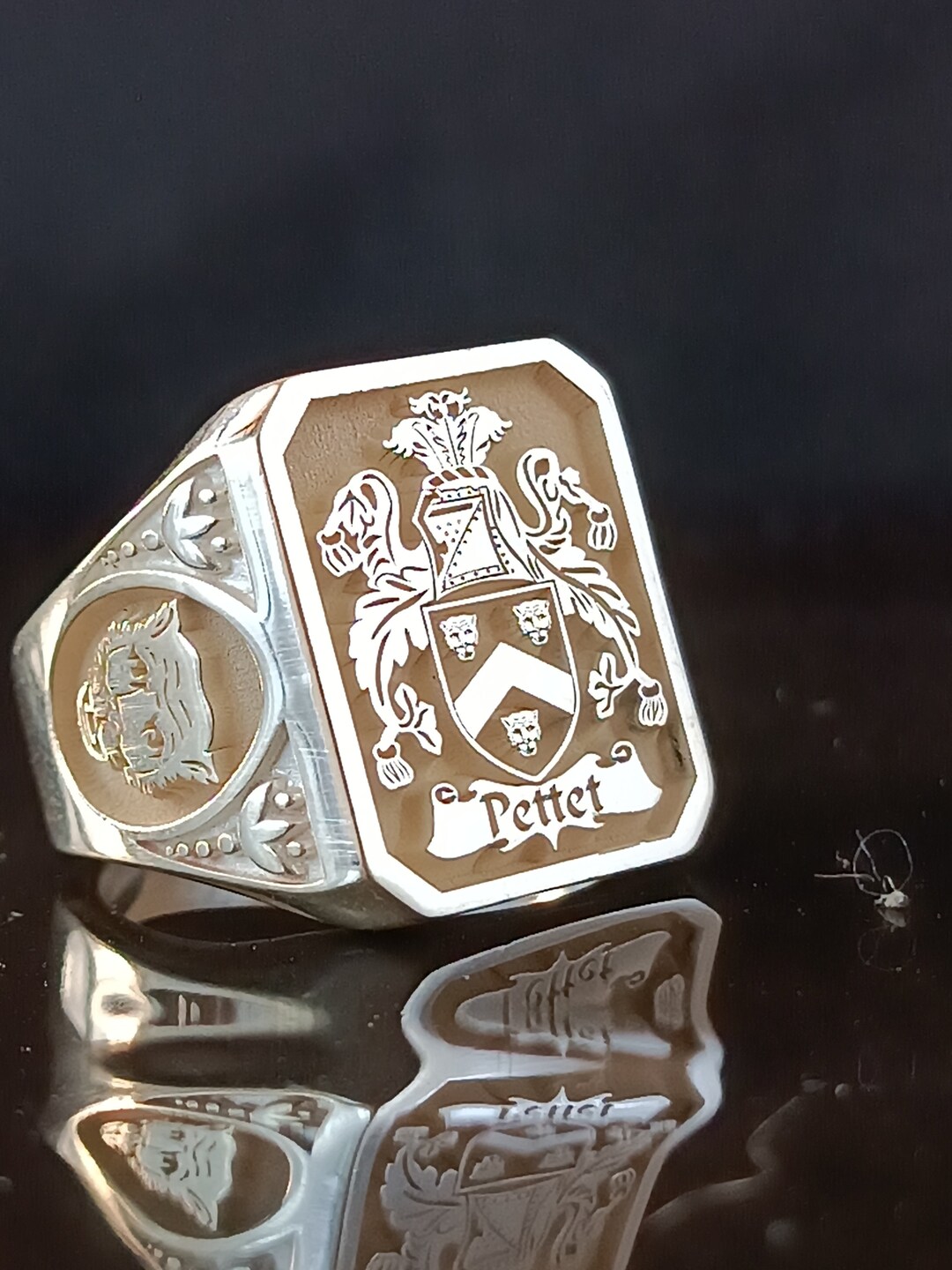 Family Crest Ring/gift Ring/signet Ring/class Rings/senior Class Ring ...