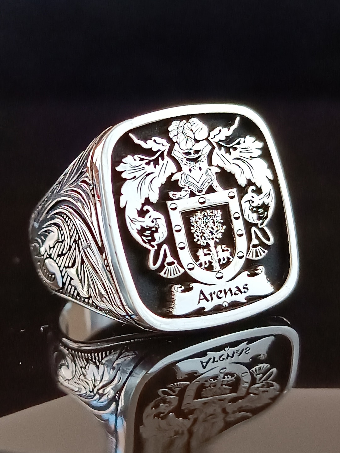 Family Crest Ring/gift Ring/signet Ring/class Rings/senior Class Ring ...