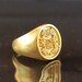 Heraldic Custom Jewelry Ring, Mens Gift, Mushroom Ring, Family Crest ...