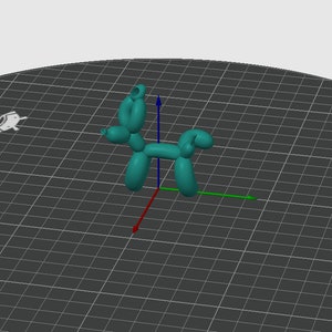Balloon Dog Keychain 3D STL Files, 3D Keychain Print Files - Etsy