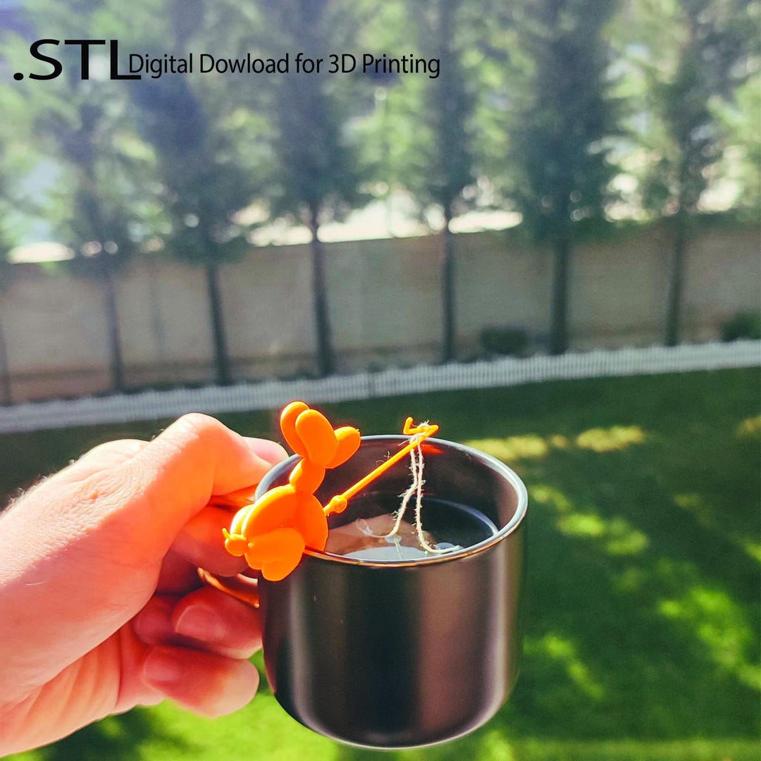 Balloon Dog Tea Infuser .STL File for 3D Printing | Cute Tea Lover Gift ...