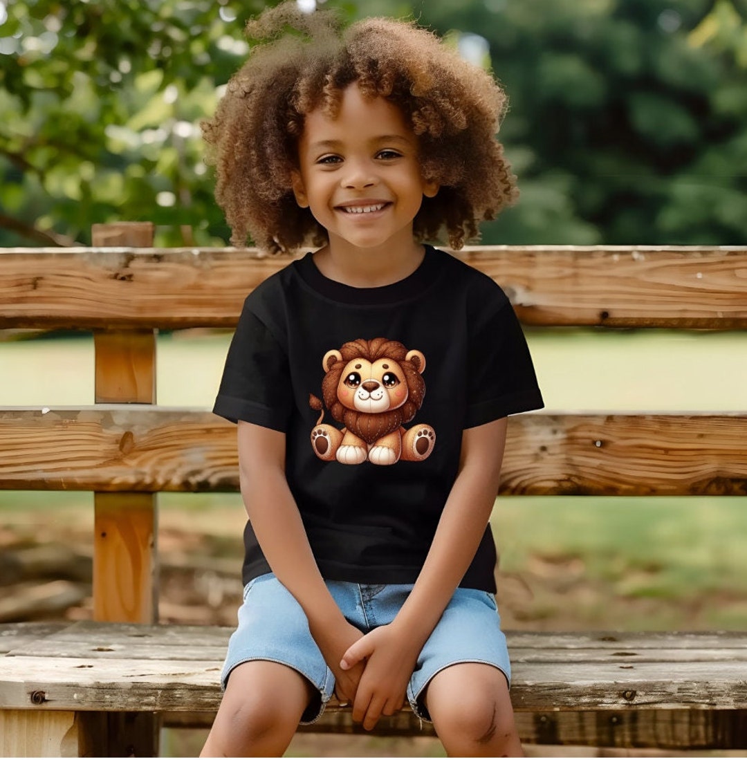 Stuffed Animal Shirt, Happy Lion, Kids Heavy Cotton™ Kids and Toddler ...