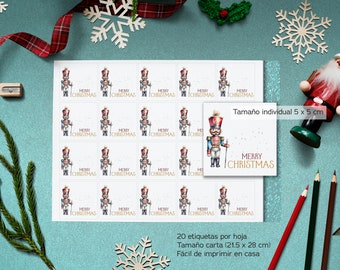 CUTE CHRISTMAS GIFT Tag Printable, Christmas Gift Tag Printable ...