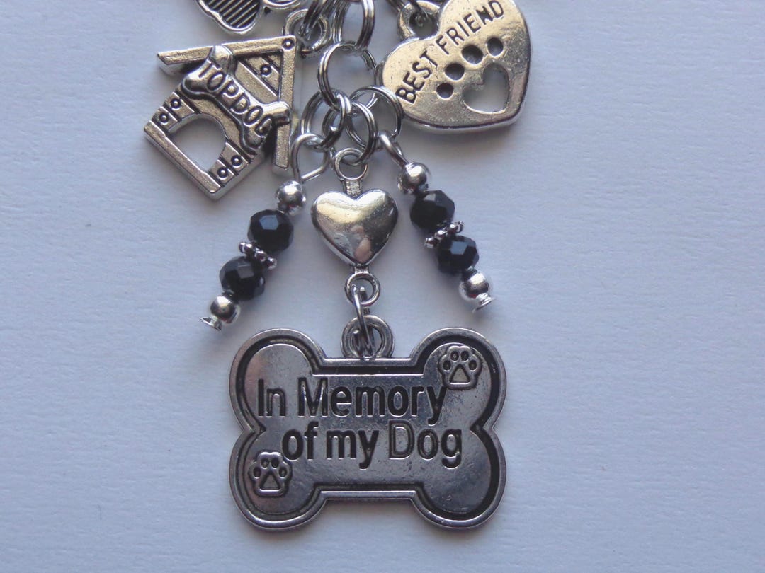 Dog Memory Key Chain: Pet Loss, Angel, Bag/purse/car/phone Charm ...