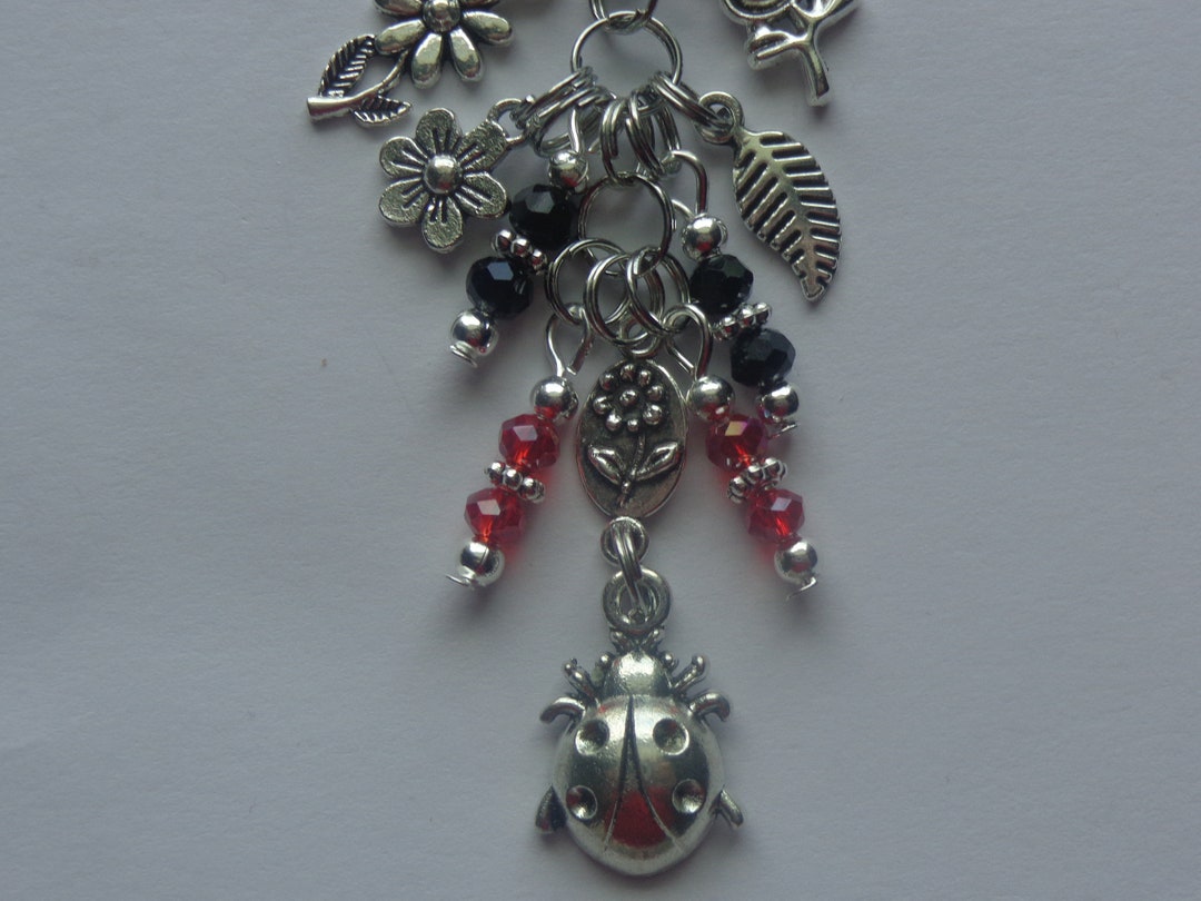 Lady Bug, Good Luck Bug, Flowers, Leaf, Smiley Face, Tibet Antique ...