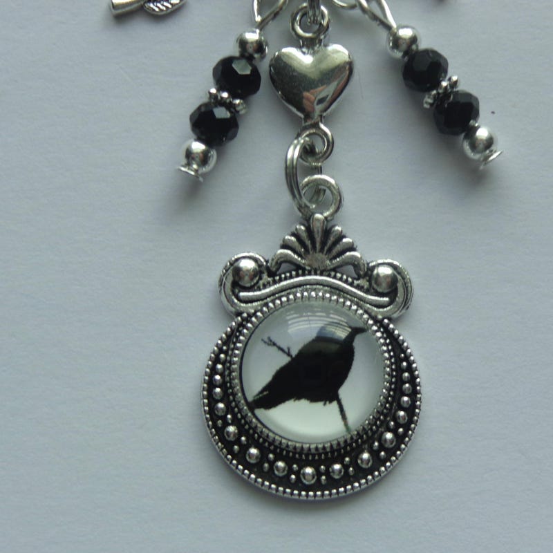 Blue Raven With a Key - Etsy