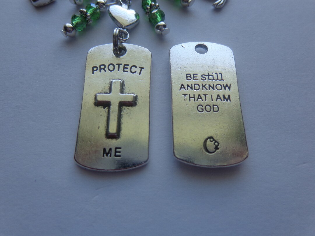 Religious, Cross, Protect Me, Key Chain, Bag, Purse Charm. - Etsy