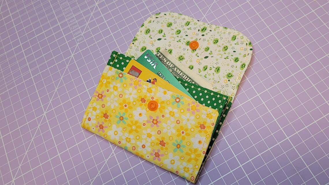 Card Wallet Sewing Pattern | PDF Sewing Pattern | Card Holder Pattern ...
