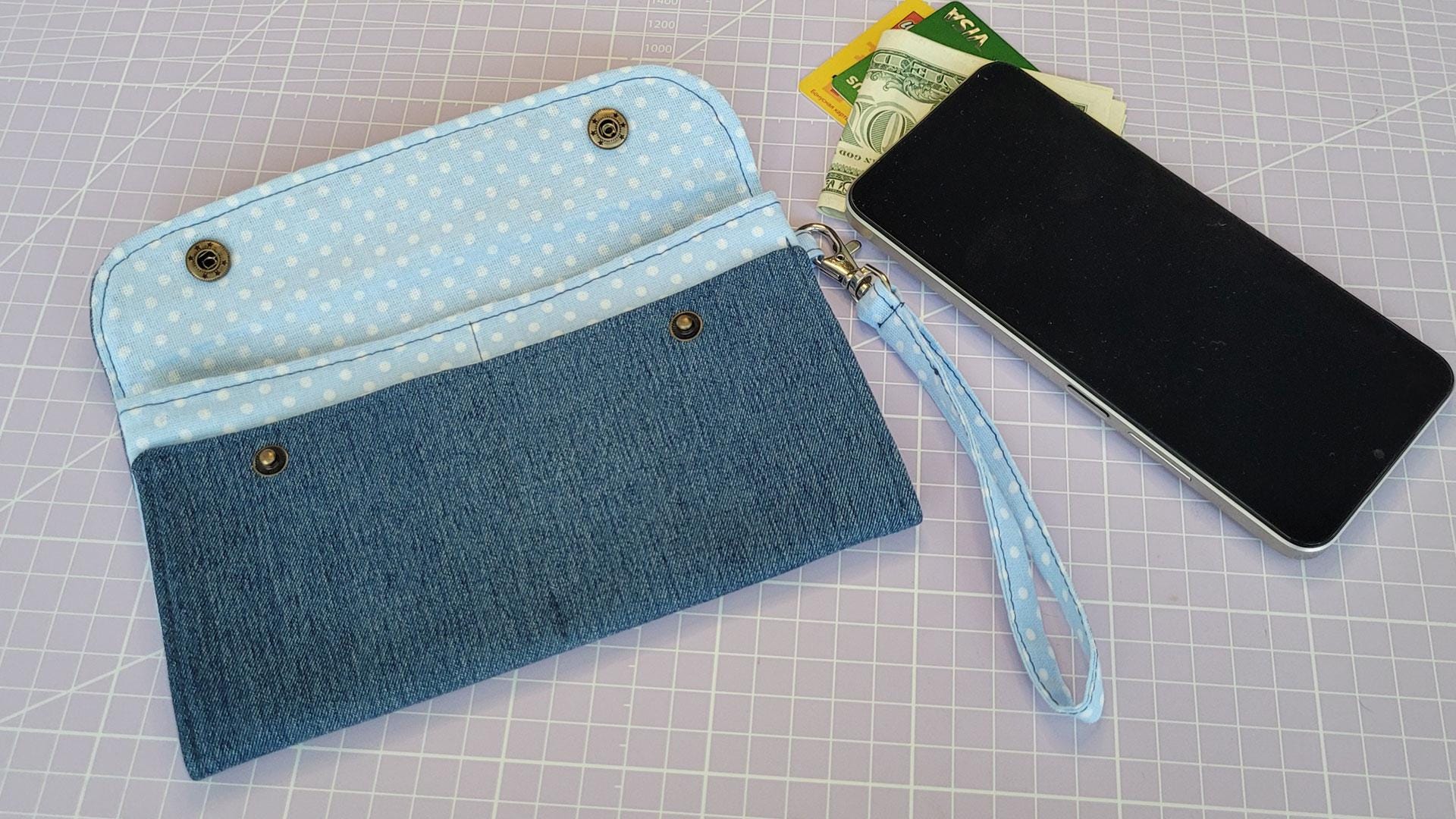 Clutch Bag Sewing Pattern | PDF Sewing Pattern | Card Holder Pattern ...