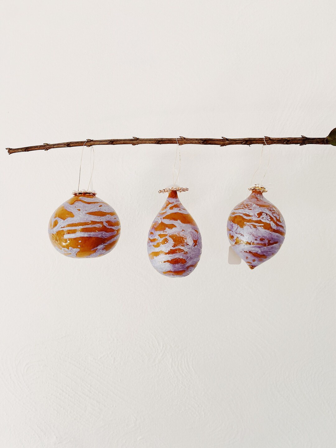 Alcohol Inked Gourd Ornament Set - Etsy
