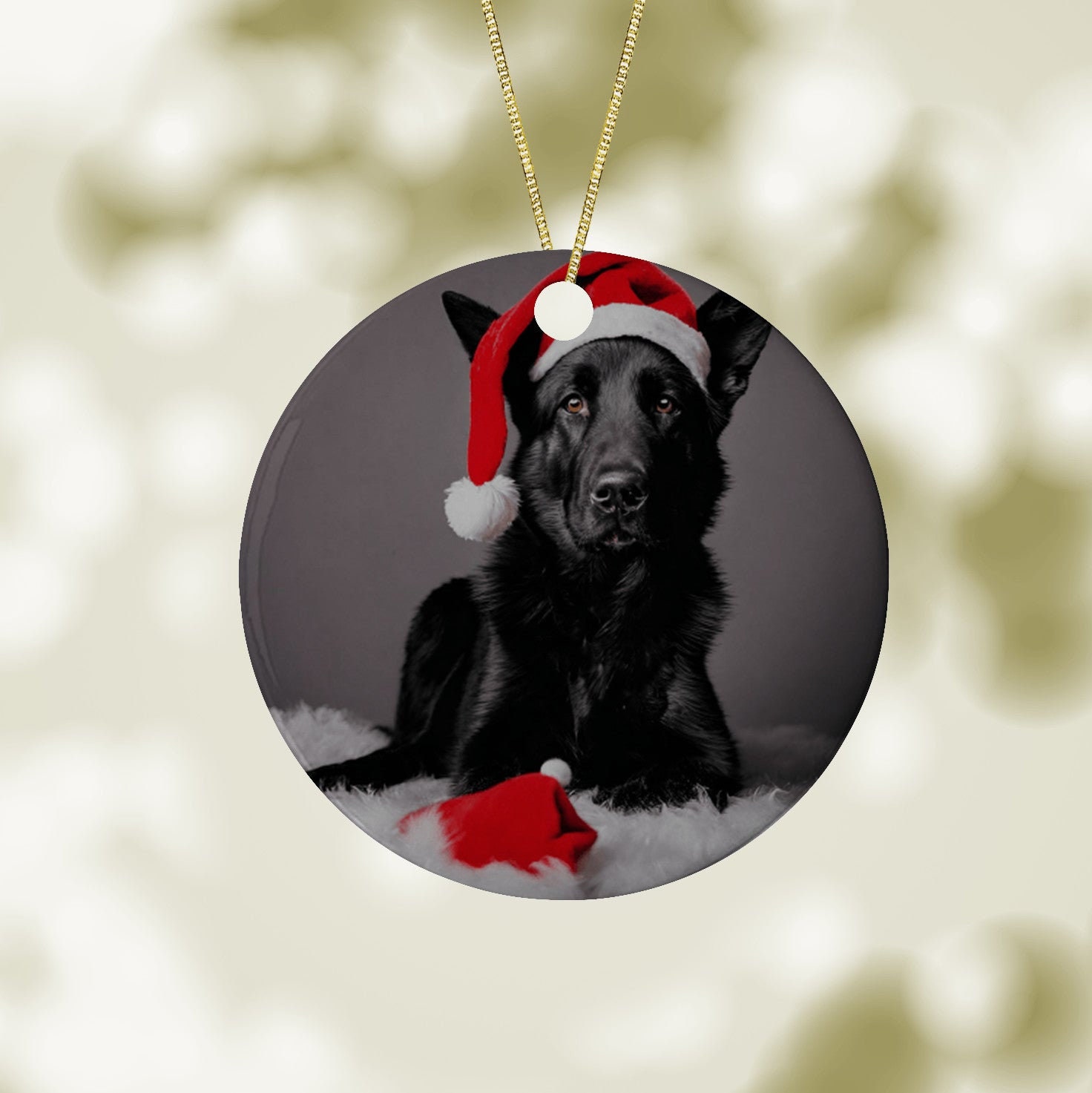 Black German Shepherd Christmas Ornaments, Gift, Pet, Holiday - Etsy