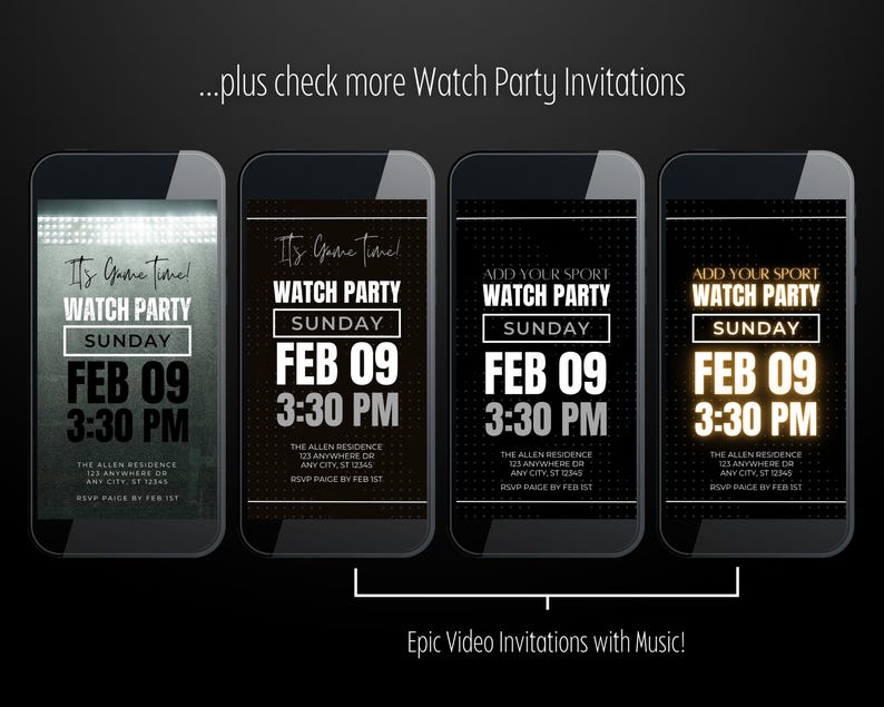 Animated Football Watch Party Invitation: Referee Whistle (canva ...