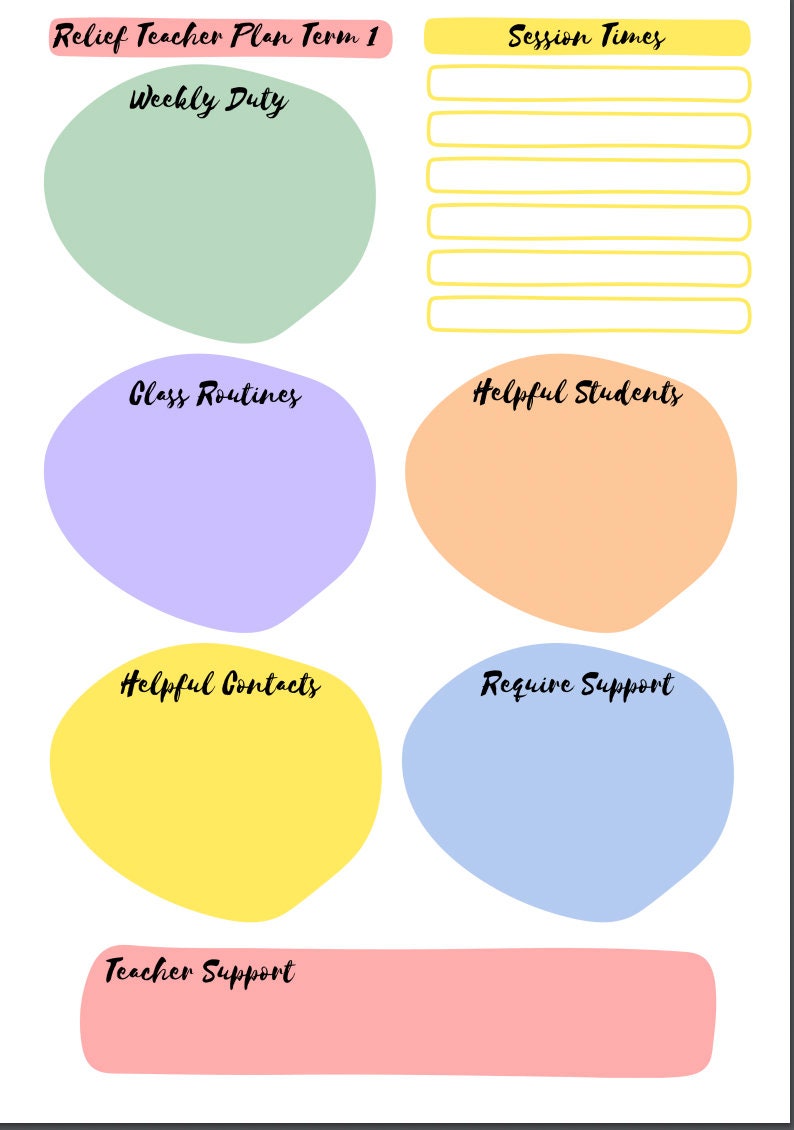 2025 Weekly Teacher Planner - Just Drawing - Etsy