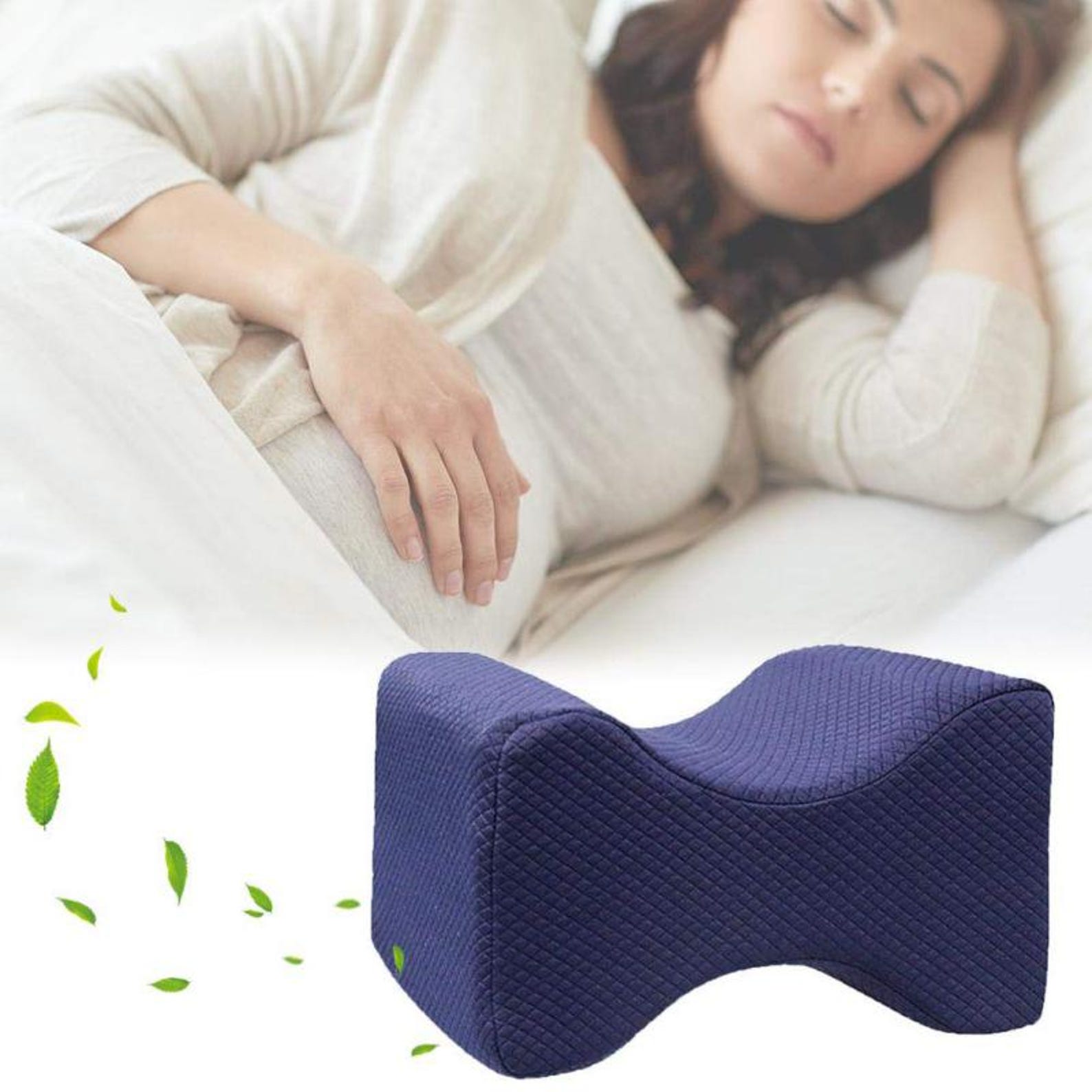 Orthopedic Side Sleeper Leg Memory Foam Pillow for Pain Relief ...