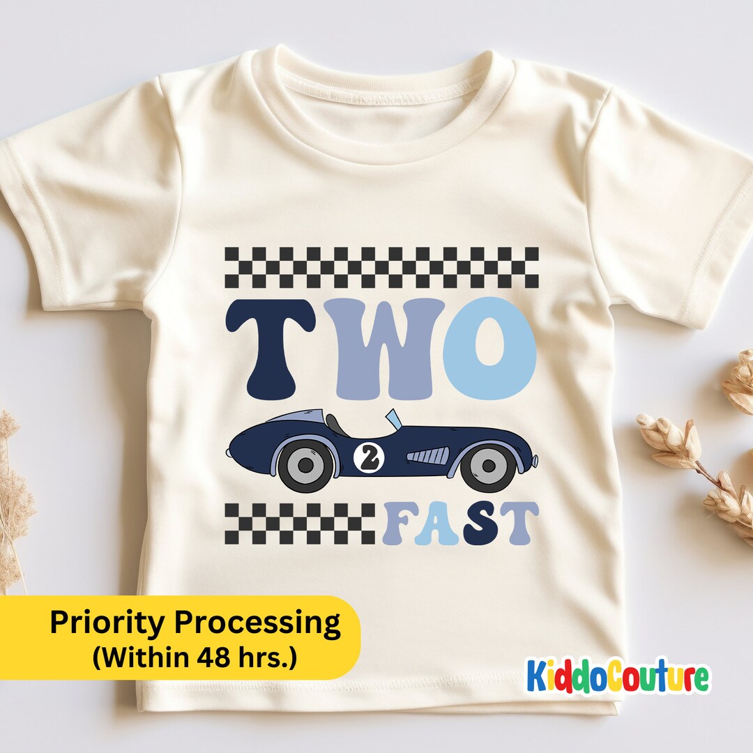 Two Fast Toddler Shirt, Two Fast Birthday Shirt, Retro Two Fast Shirt ...
