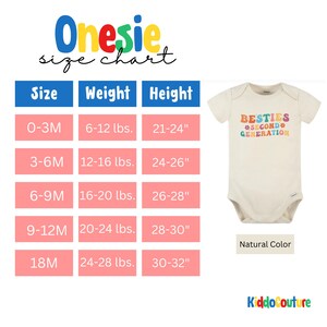 Besties Second Generation Onesie®, Retro Besties Bodysuit, Best Friend Forever Bodysuit, Best ...