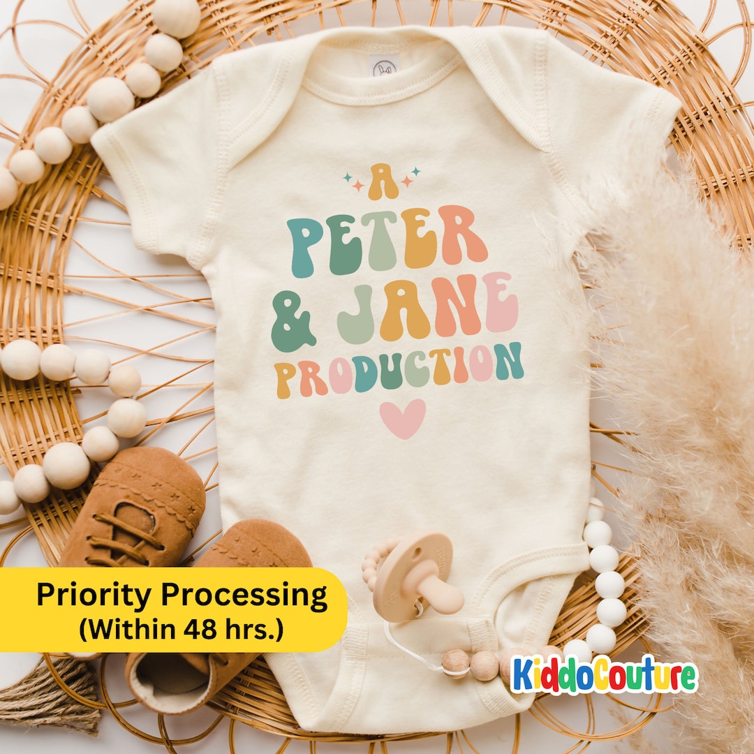 Personalized Production Baby Onesie®, Production Baby Retro Onesie ...