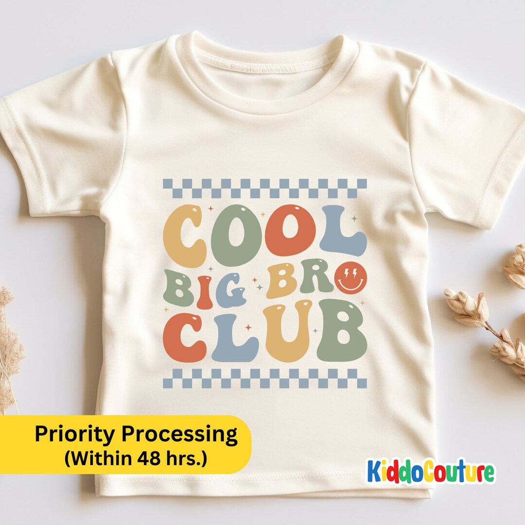Cool Big Bro Club Shirt, Retro Big Bro Shirt, Big Bro Shirt, Big Bro ...