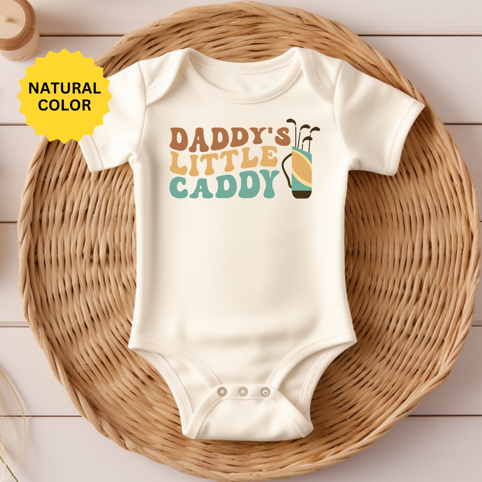 Daddy's Little Caddy Onesie®, Future Golfer Baby Bodysuit, Golfing Baby ...