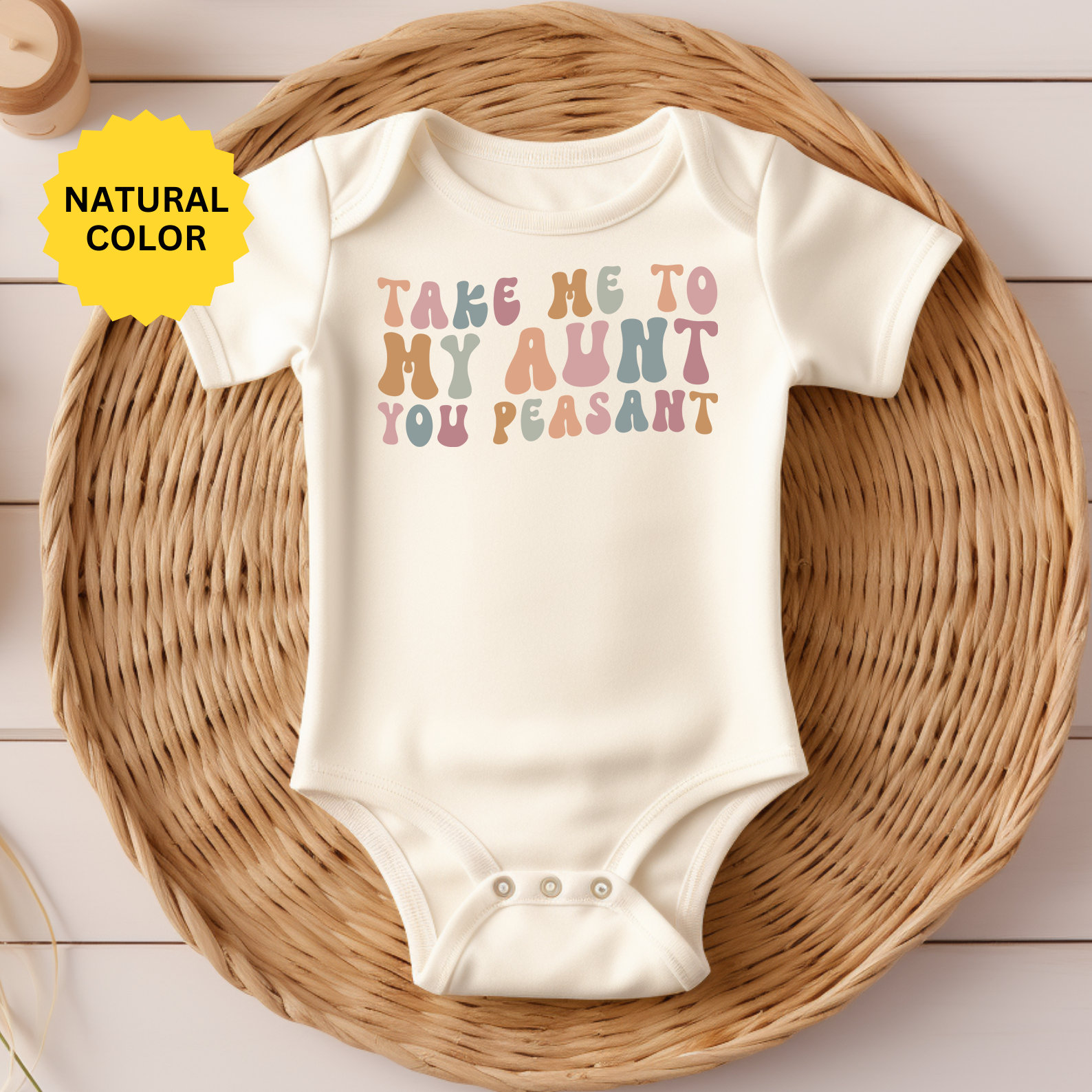 Take Me to My Aunt Peasant Baby Onesie®, Gift From Aunt Bodysuit ...