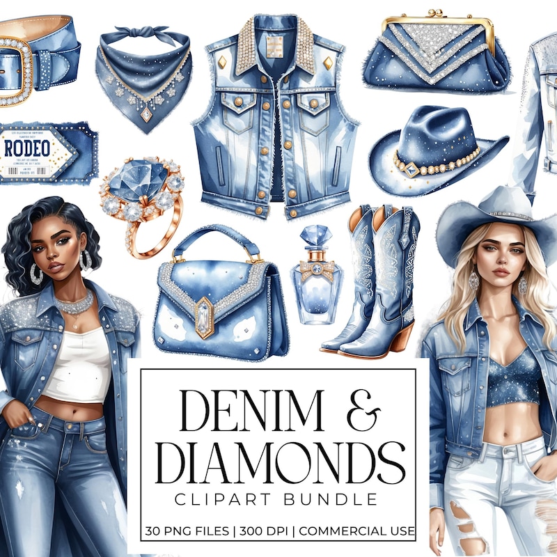 Denim and Rhinestone Hat - Etsy