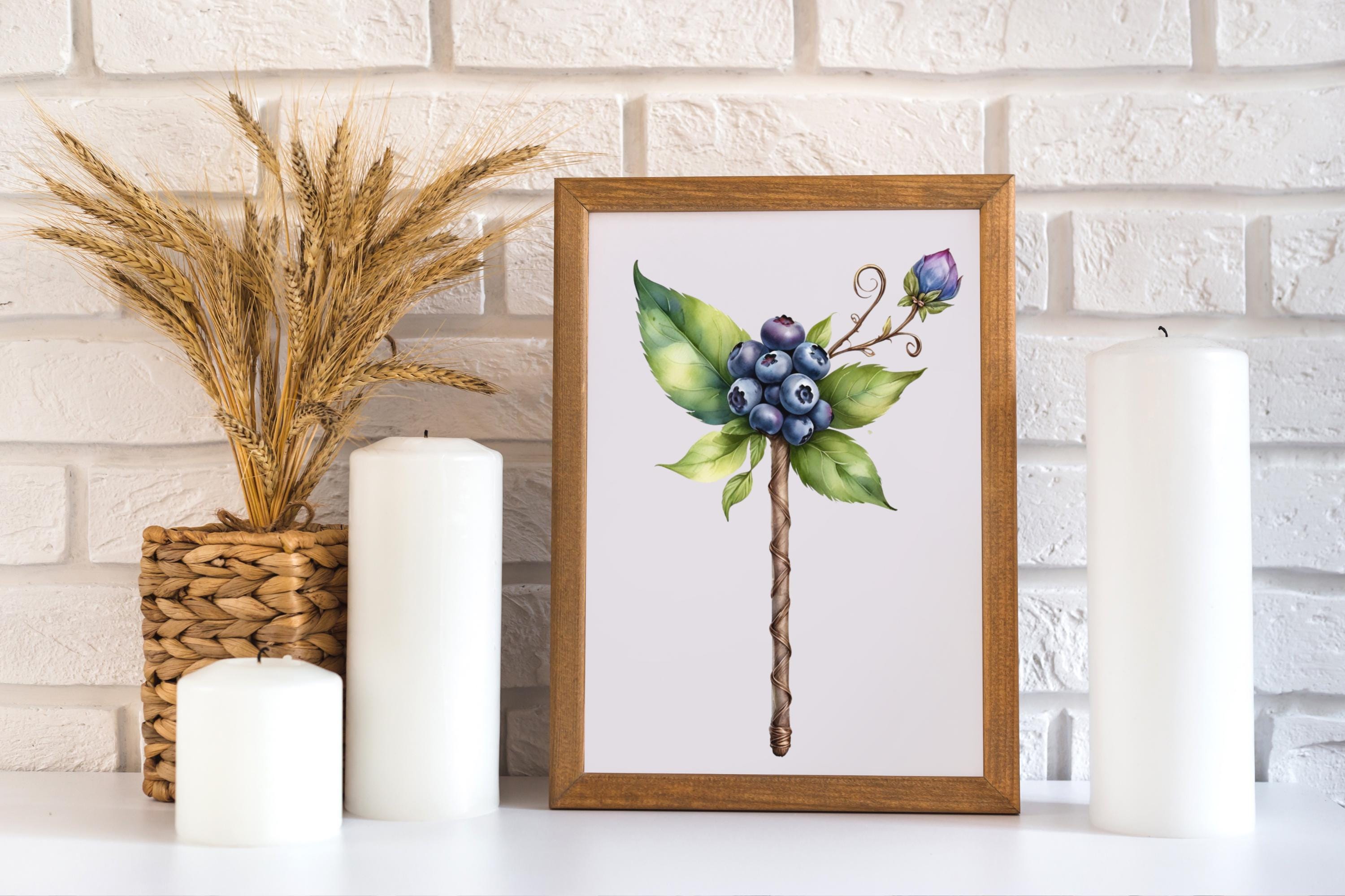 Blueberries & Fairy Dust Clipart | Whimsical Fairy Pngs | Cottagecore ...