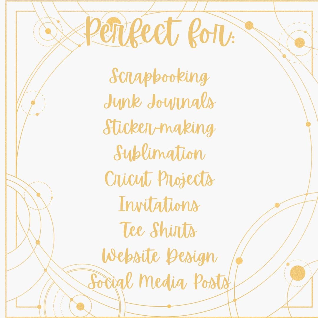 Celestial Letters Clipart Bundle, English Alphabet and Numbers Clipart ...