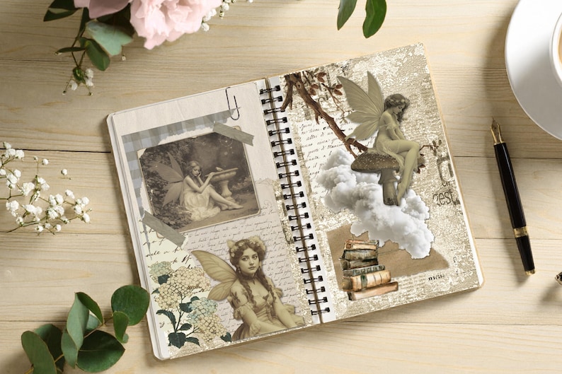 Edwardian Fairy Photo Ephemera Pack, Vintage Photography PNG Clipart ...