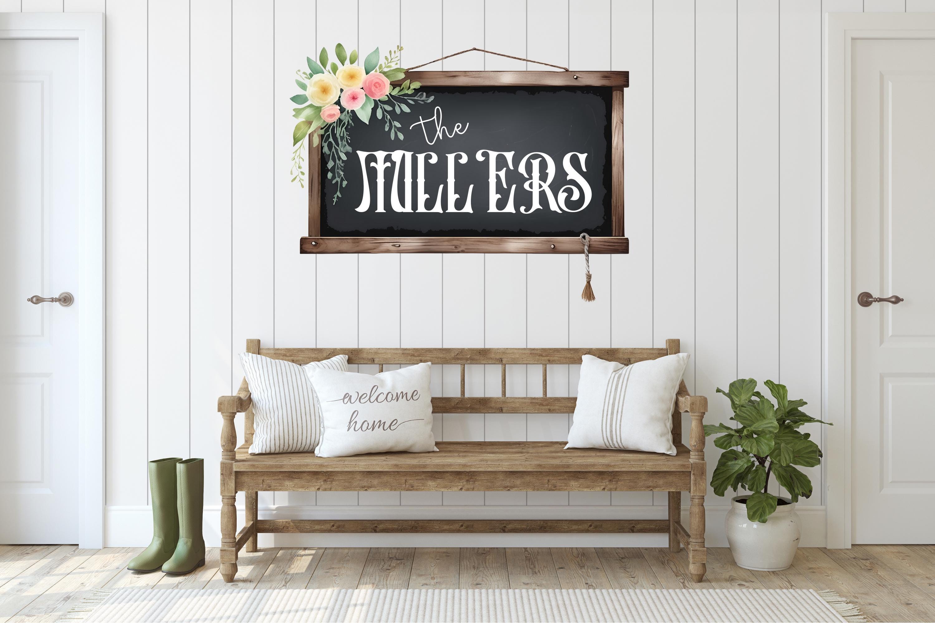 Farmhouse Chalkboard Clipart Bundle – Rustic Empty Chalkboards With ...
