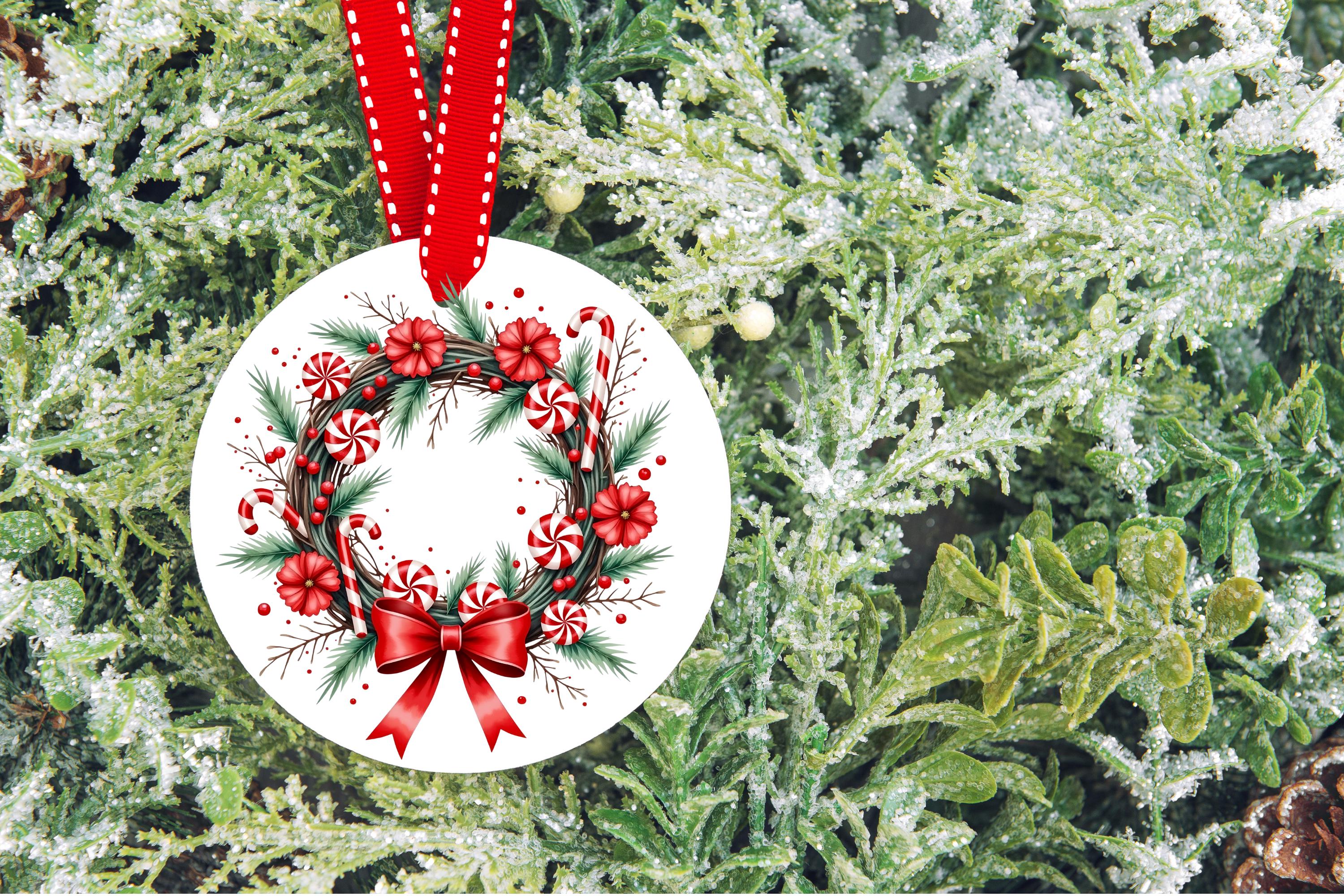 Peppermint Christmas Clipart Bundle, Candy Cane PNG, Santa Reindeer ...