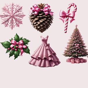 Pretty Pink Christmas Clipart, Pink Christmas Winter Clip Art ...
