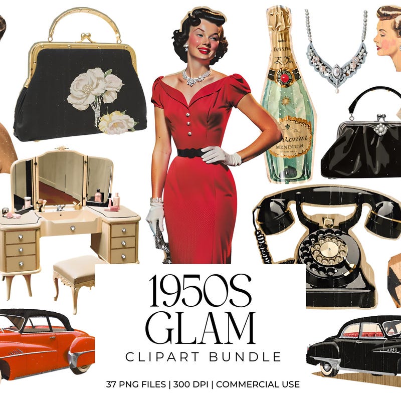 1950s Clip Art - Etsy